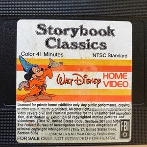 Disney | Other | Walt Disney Storybook Classics Vhs 982 Clam Case ...